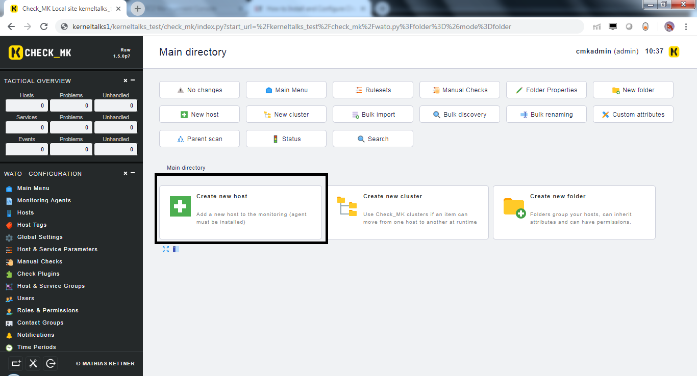 Install and configure checkmk server on Linux - Kernel Talks