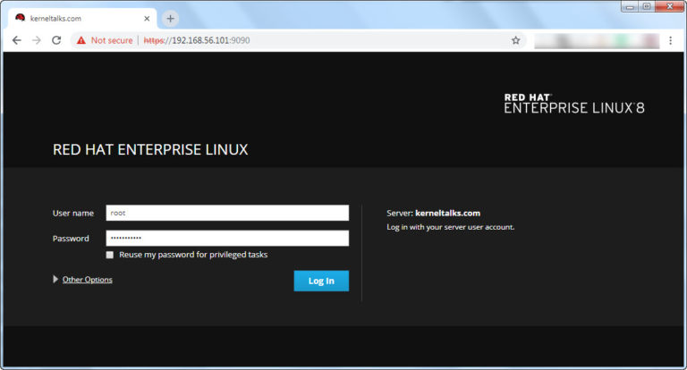 How to configure Cockpit in RHEL 8 - Kernel Talks