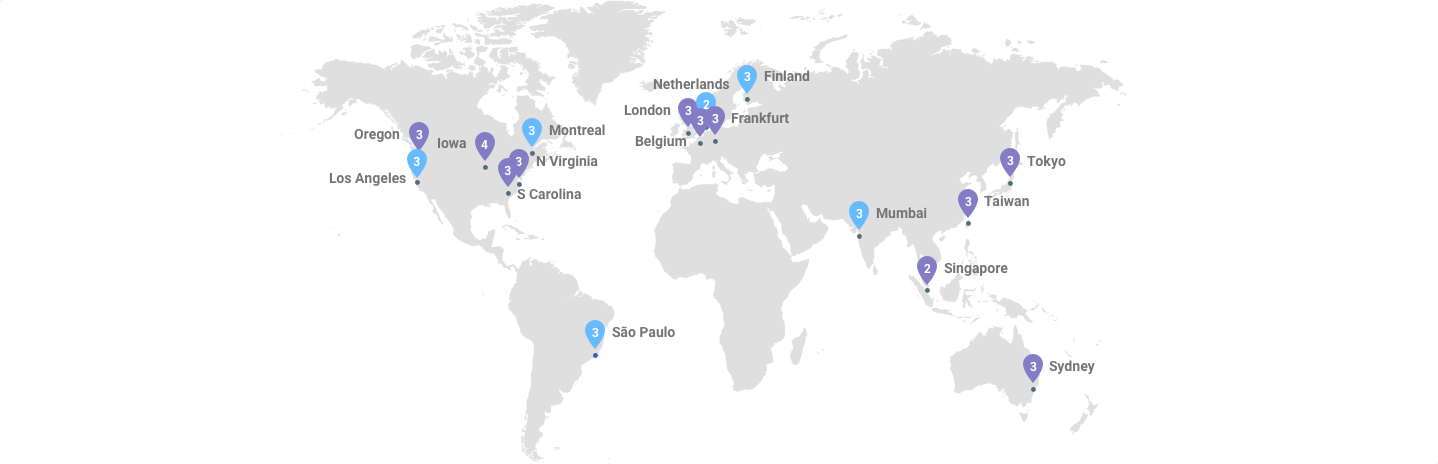 Datacenter presence of top Cloud providers - Kernel Talks
