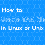How to create tar file in Linux or Unix - Kernel Talks