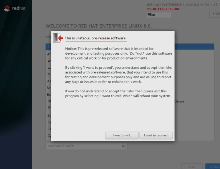 RHEL 8 BETA installation with screenshots - Kernel Talks