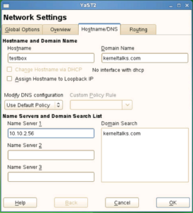 How to configure nameserver in Linux - Kernel Talks