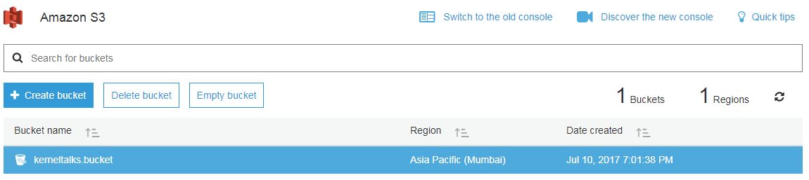 How to create S3 bucket in AWS - Kernel Talks