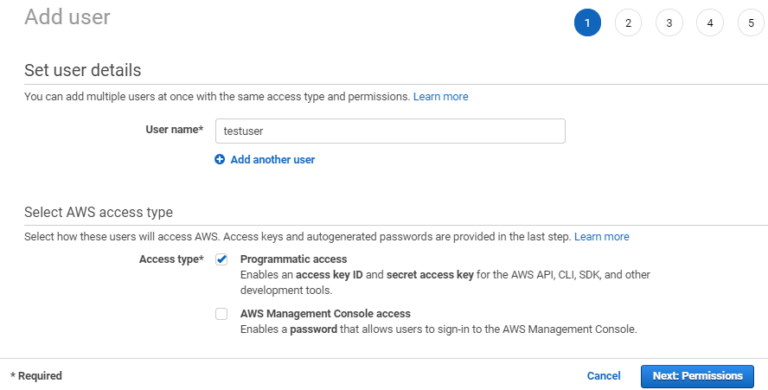 How to create a user with programmatic access in AWS - Kernel Talks