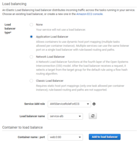 How to configure service in Amazon ECS? - Kernel Talks