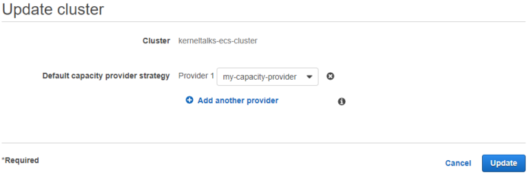 How To Add Capacity Providers In The Existing Ecs Cluster Kernel Talks