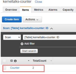 How to create atomic counter in AWS DynamoDB with AWS CLI - Kernel Talks