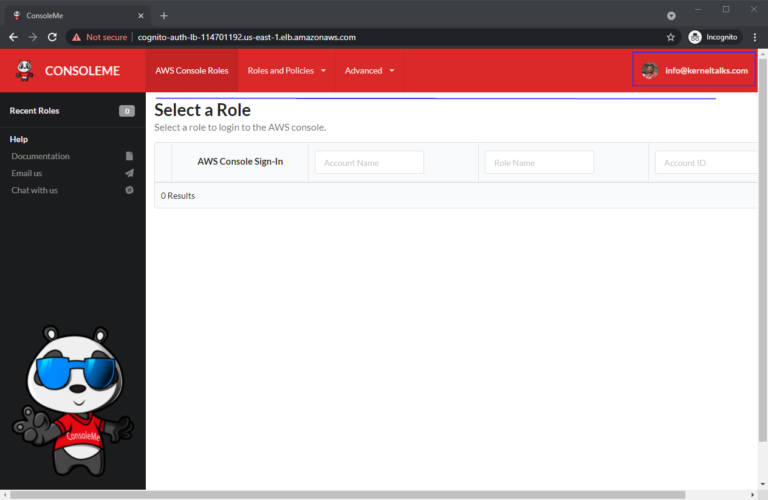 Configuring ALB authentication with Amazon Cognito for ConsoleMe webapp - Kernel Talks