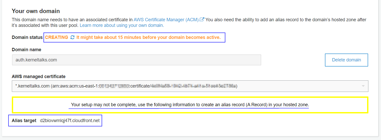 How to create an Amazon Cognito User pool for ALB authentication - Kernel Talks