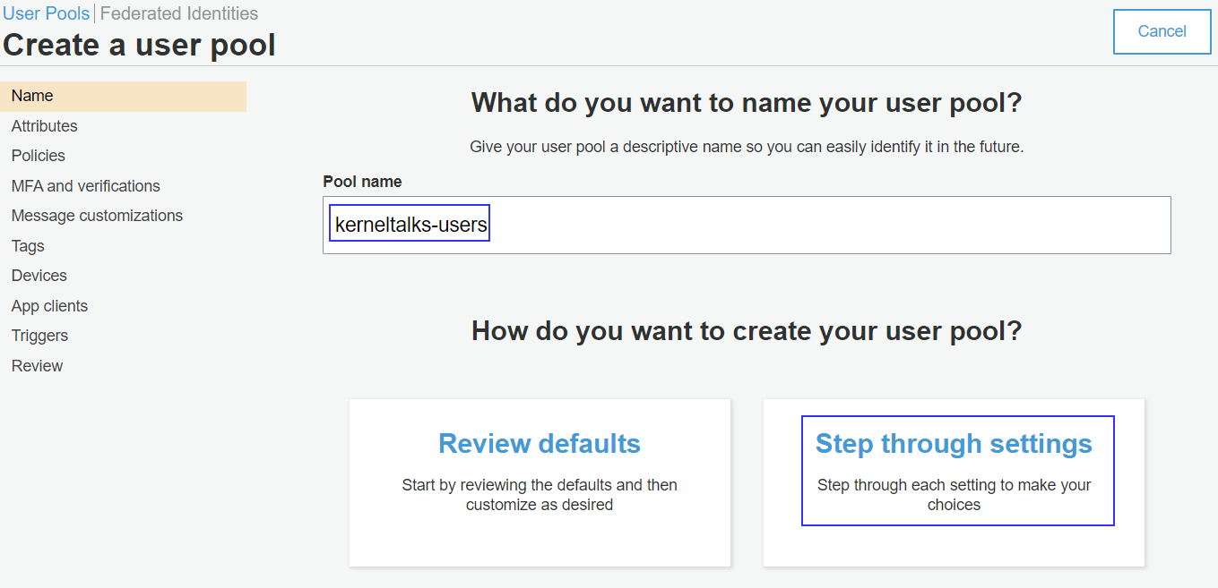 How to create an Amazon Cognito User pool for ALB authentication ...