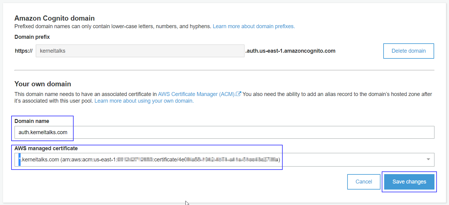 How to create an Amazon Cognito User pool for ALB authentication - Kernel Talks