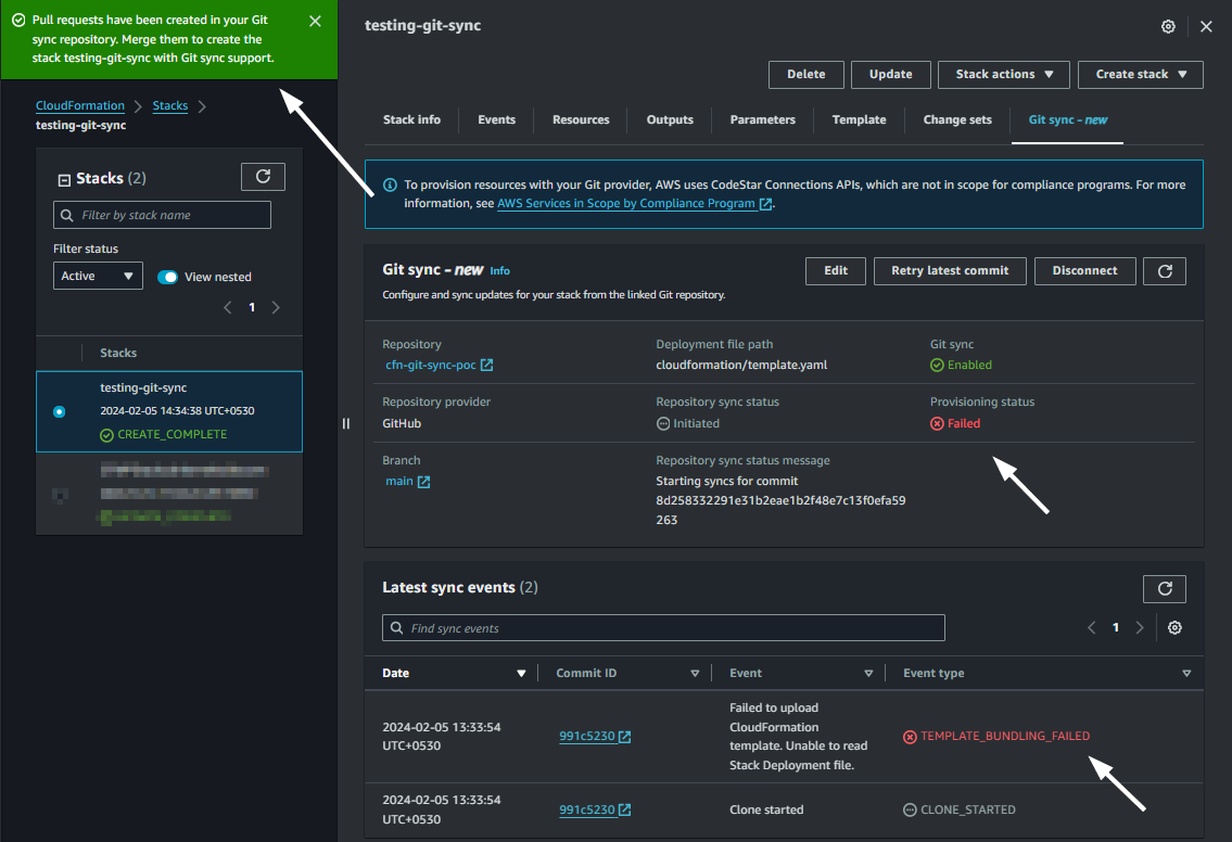 Exploring Cloudformation Git Sync Kernel Talks