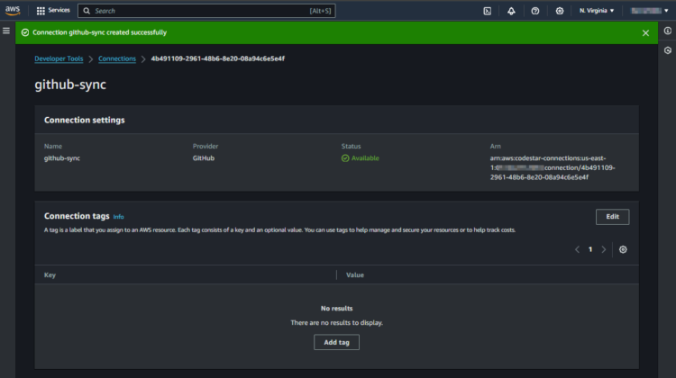 How to add a GitHub connection from an AWS account? - Kernel Talks